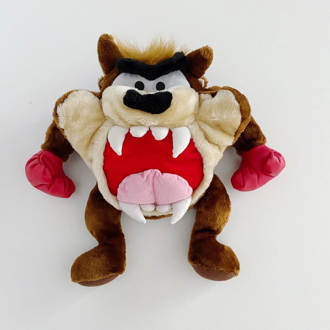 Looney Tunes Tasmanian Devil Boxer Boxing 90s Vintage 18 Beanbag Plush ...