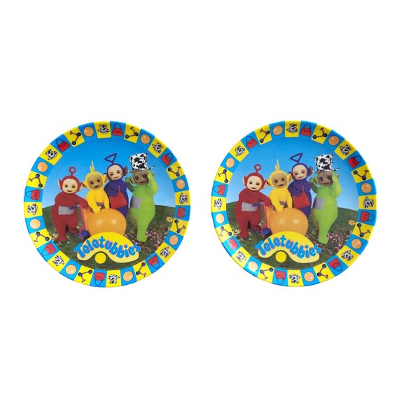 2 X Teletubbies TV BBC 1996 Vintage Children's Kids Plates - Etsy UK