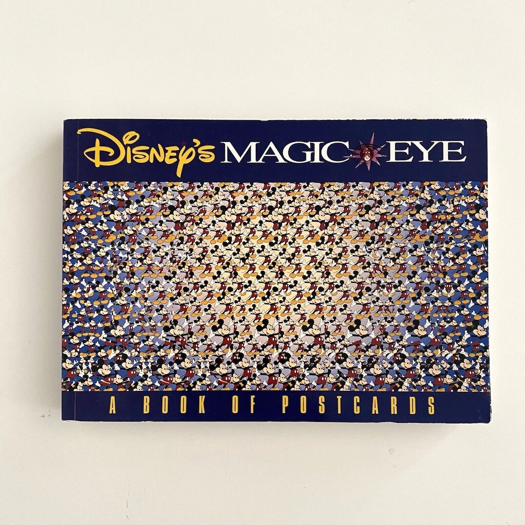 Disney Magic Eye Book of Postcards Vintage 1995 - Etsy