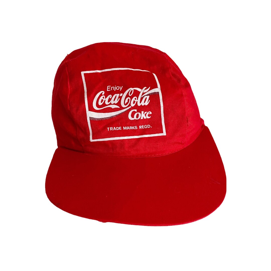 Coca-cola Mens 3 Panel Hat Coke Cap Vintage 90's Stretch Fit - Etsy