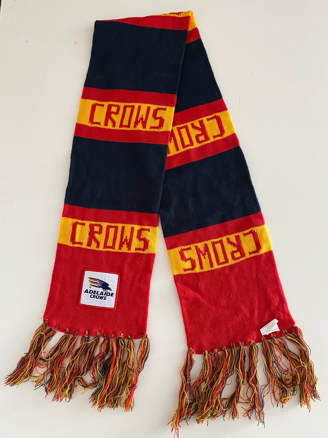 Adelaide Crows Vintage AFL Football Scarf - Etsy
