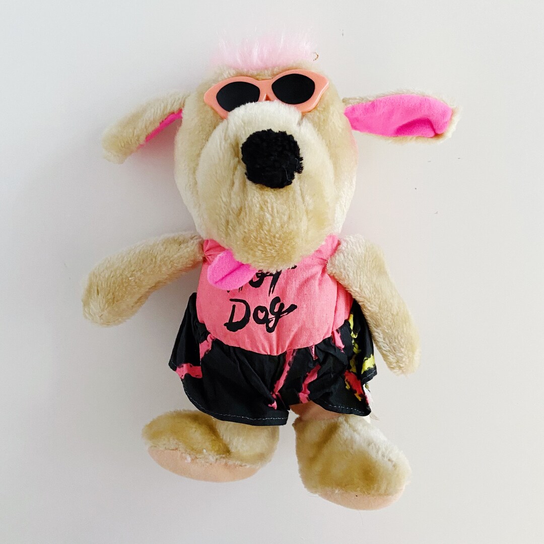 Hot Dog Surfer Beach Neon Vintage 90's Stuffed 12 Plush Toy - Etsy