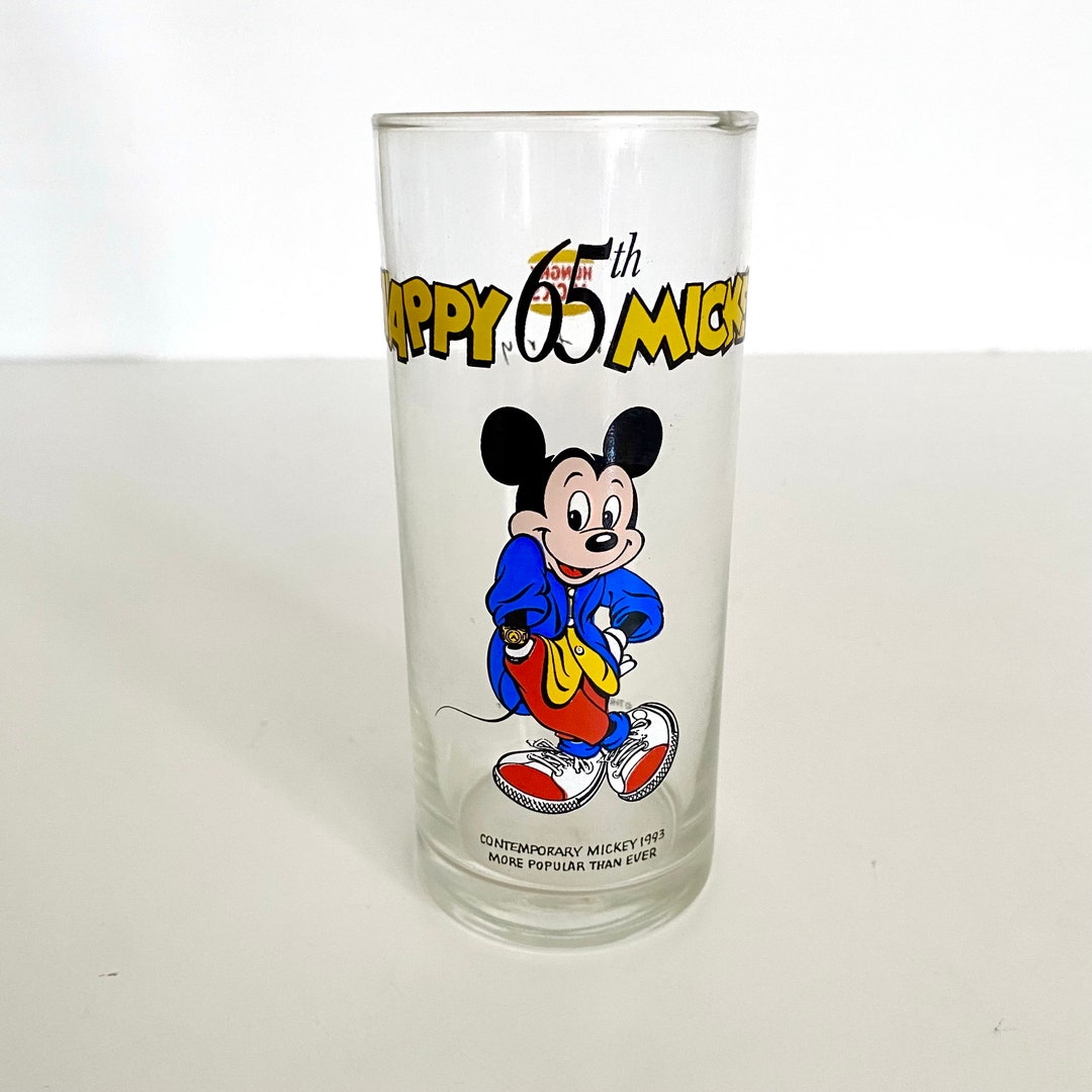 Mickey Mouse Hungry Jacks 65th Anniversary Drinking Glass Disney ...