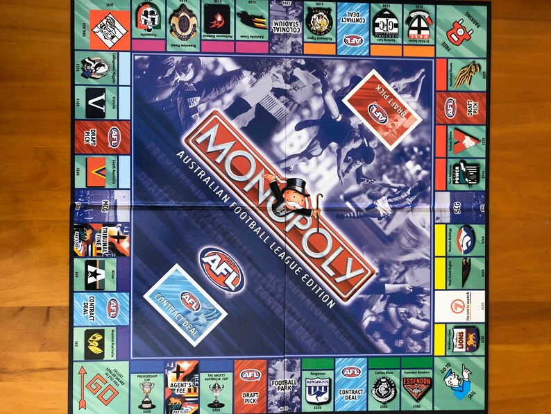 Australian Football League AFL Monopoly 1999 Vintage 90's | Etsy