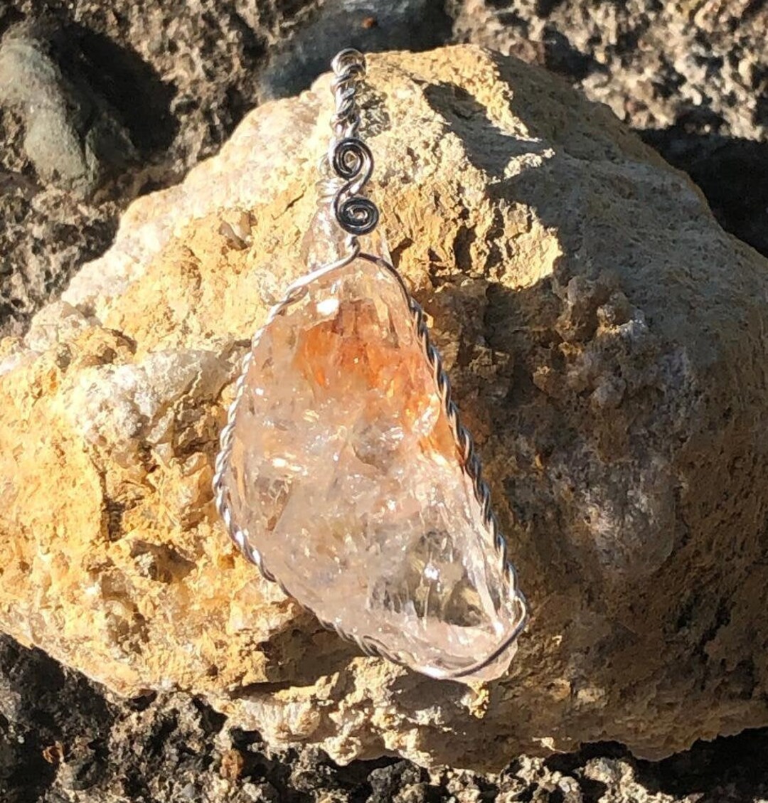 Lake County Diamond Pendant half Moon - Etsy