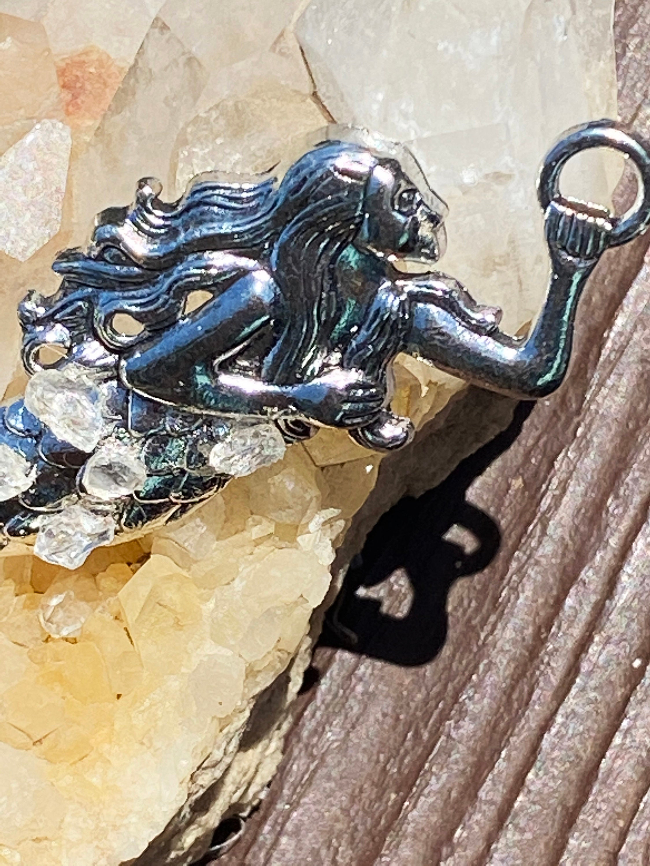 Mermaid Pendant With Lake County Diamonds - Etsy