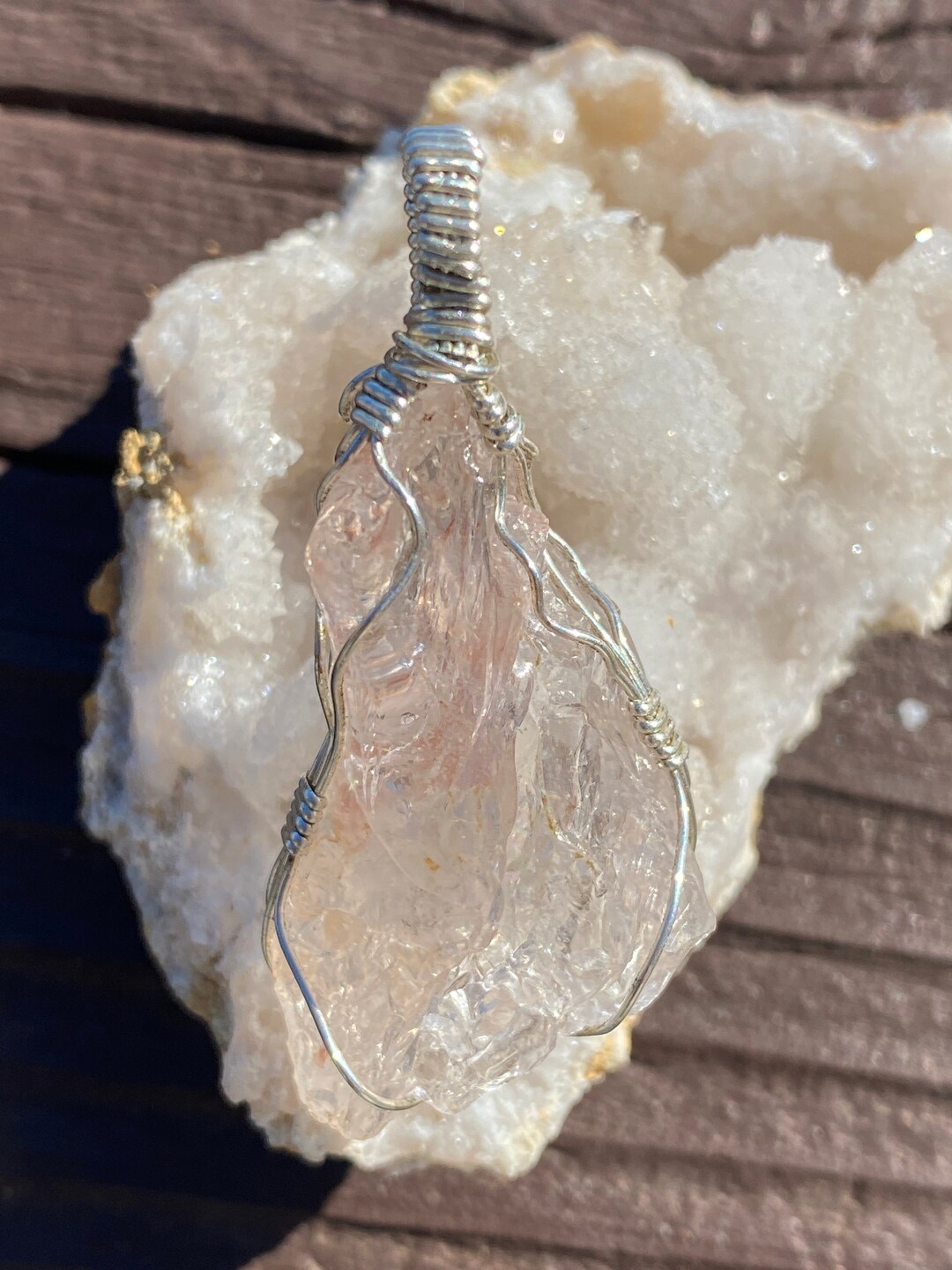Lake County Diamond Pendant "prism Serpentine" - Etsy