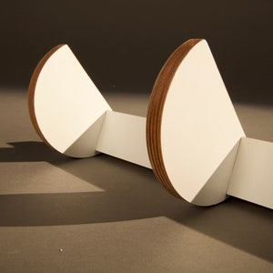 Contemporary Birch Plywood Coat Rack, Choose Between 1-4 Hook ...