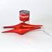Vintage 10" Long Red Burnt Orange Glass Icicles Christmas Ornaments ...