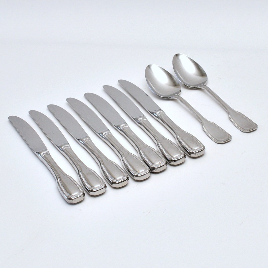 Vintage Stainless Steel Mikasa Japan Olyvia Flatware Silverware Dinner ...
