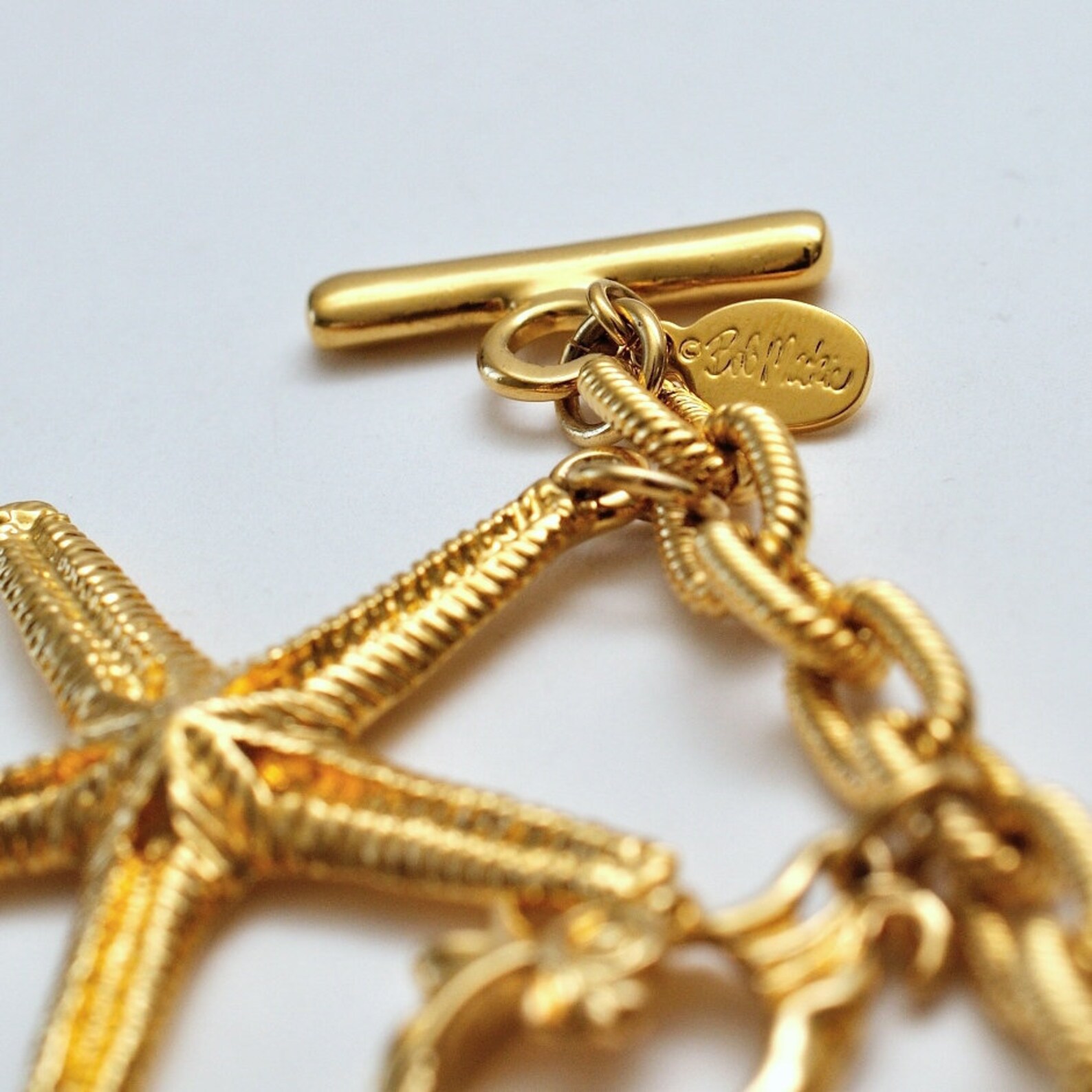 Bob Mackie Gold Tone Nautical Seashore Beach Starfish Shells | Etsy