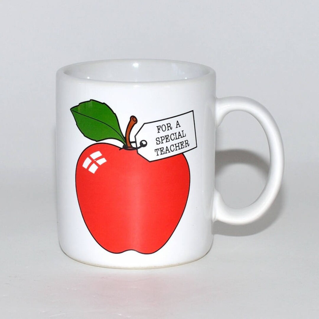 Vintage Hallmark Mugs Red Apple for A Special Teacher Coffee Tea Mug - Etsy