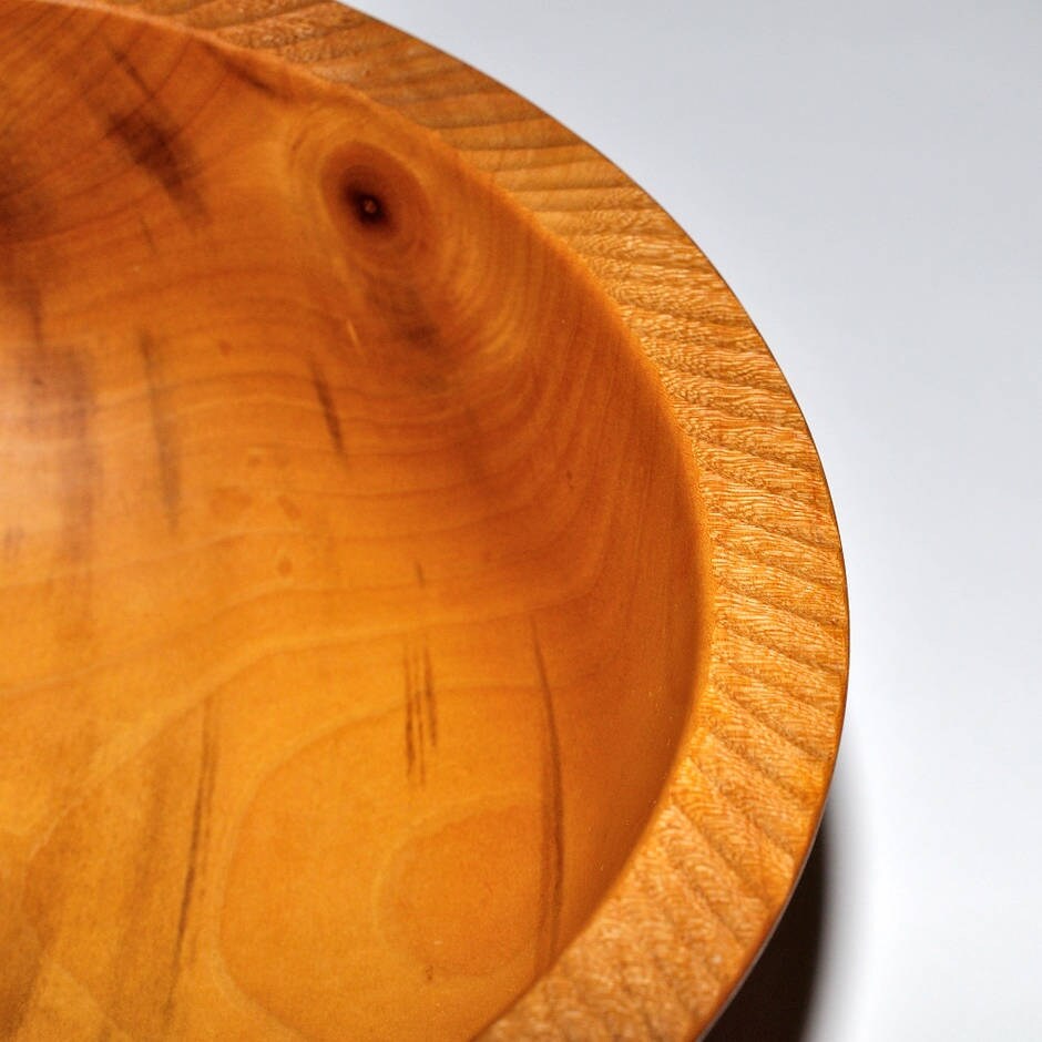 Vintage Peter Tarbox Magnolia Wood Turned Carved Centerpiece | Etsy