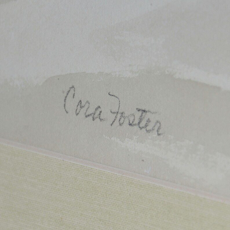 Vintage Cora Foster california Fine Still Life Watercolor - Etsy