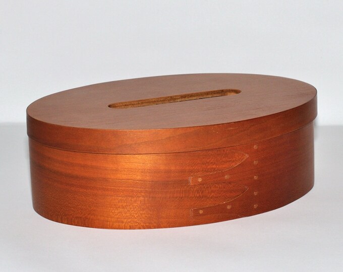 Shaker Oval Tissue Box Holder Cover Wooden Tissue Box Holder - Etsy