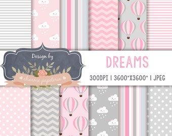 Baby Sheep Digital Paper Sweet Dreams digital paper little | Etsy