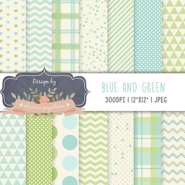 Blue and Green - Etsy