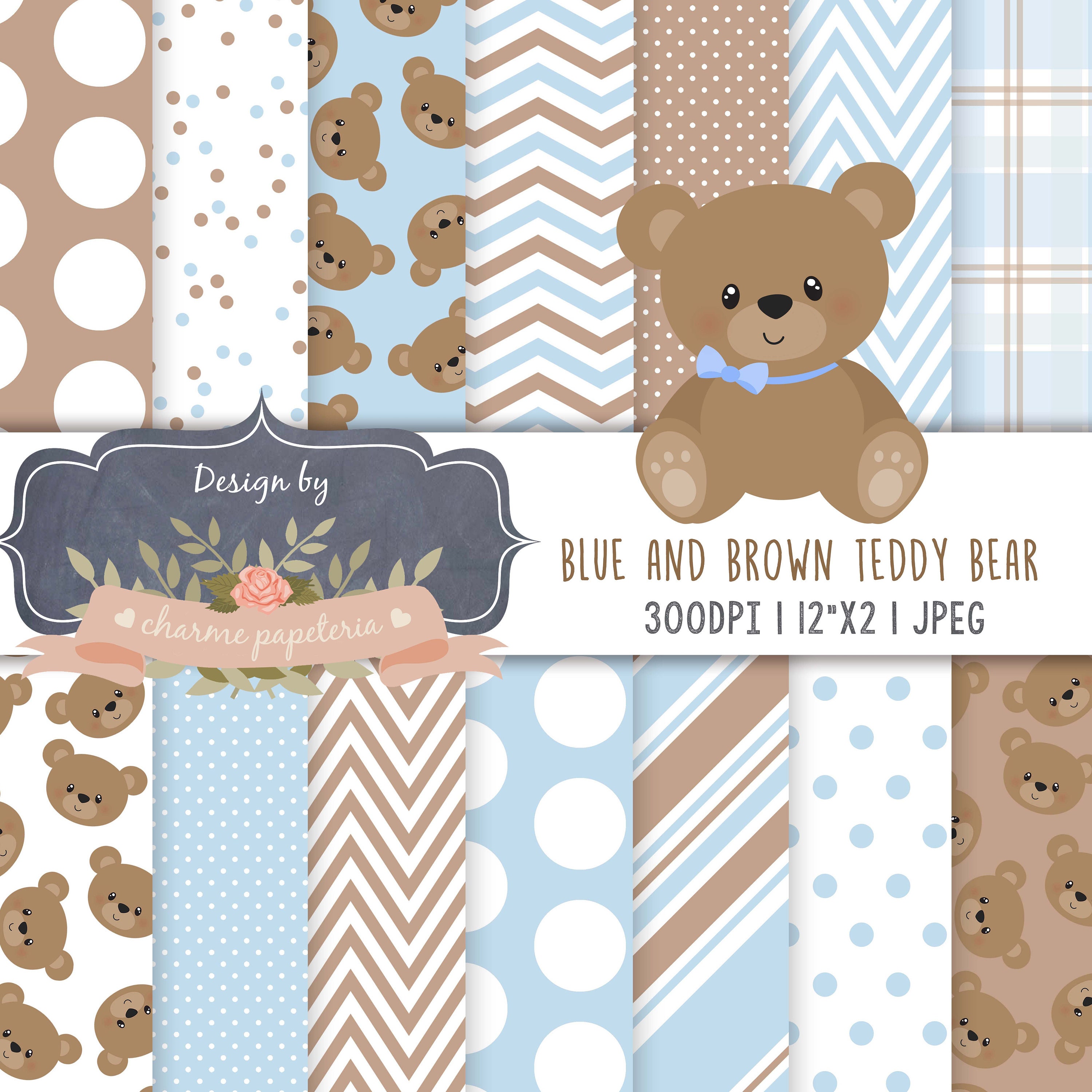 Baby Blue Teddy Bear Clip Art