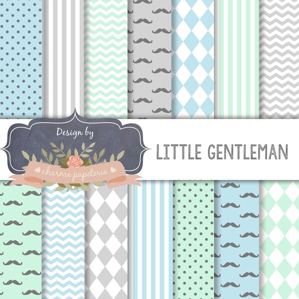 Mustache Papers - Etsy