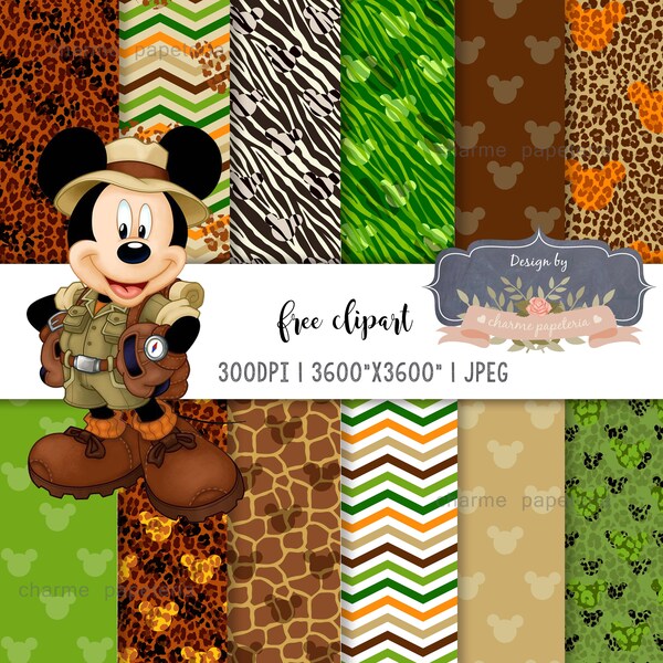 Safari Digital Paper - Etsy