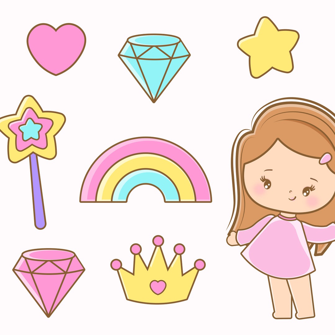 Royal Princess ICONS Clipartsprincess Clipart Magical Icons - Etsy
