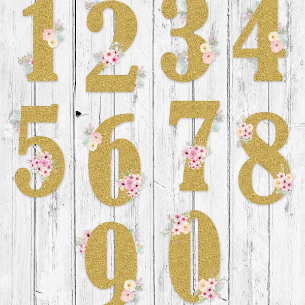 Shabby Chic Numbers - Etsy