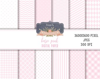 Baby Girl Digital Paper | Etsy