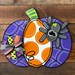 Spider Pumpkin Door Hanger, Halloween Door Sign With Bow, Cute Spider ...