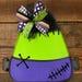 Frankenstein Candy Corn Door Hanger, Halloween Frankenstein Porch Decor ...