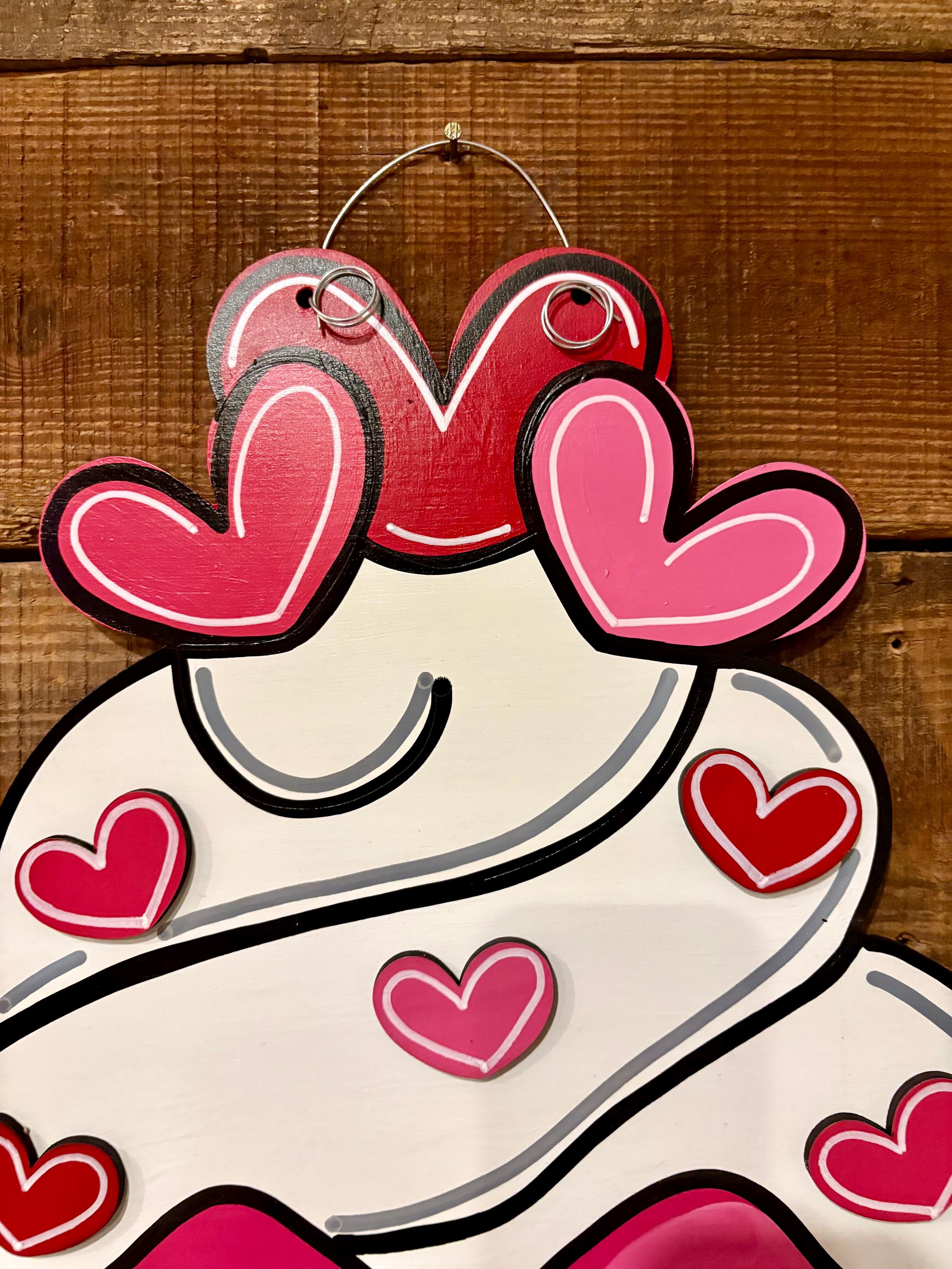 XOXO Cupcake Door Hanger, Valentine Door Decor, Valentine Front Door ...