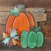 Pumpkin Patch Door Hanger, Fall Farmhouse Porch Sign, Orange Green ...