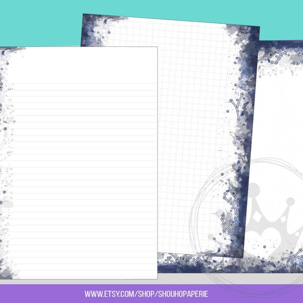 Star Constellations Decorated Note Pages Designed HP Classic Filler ...