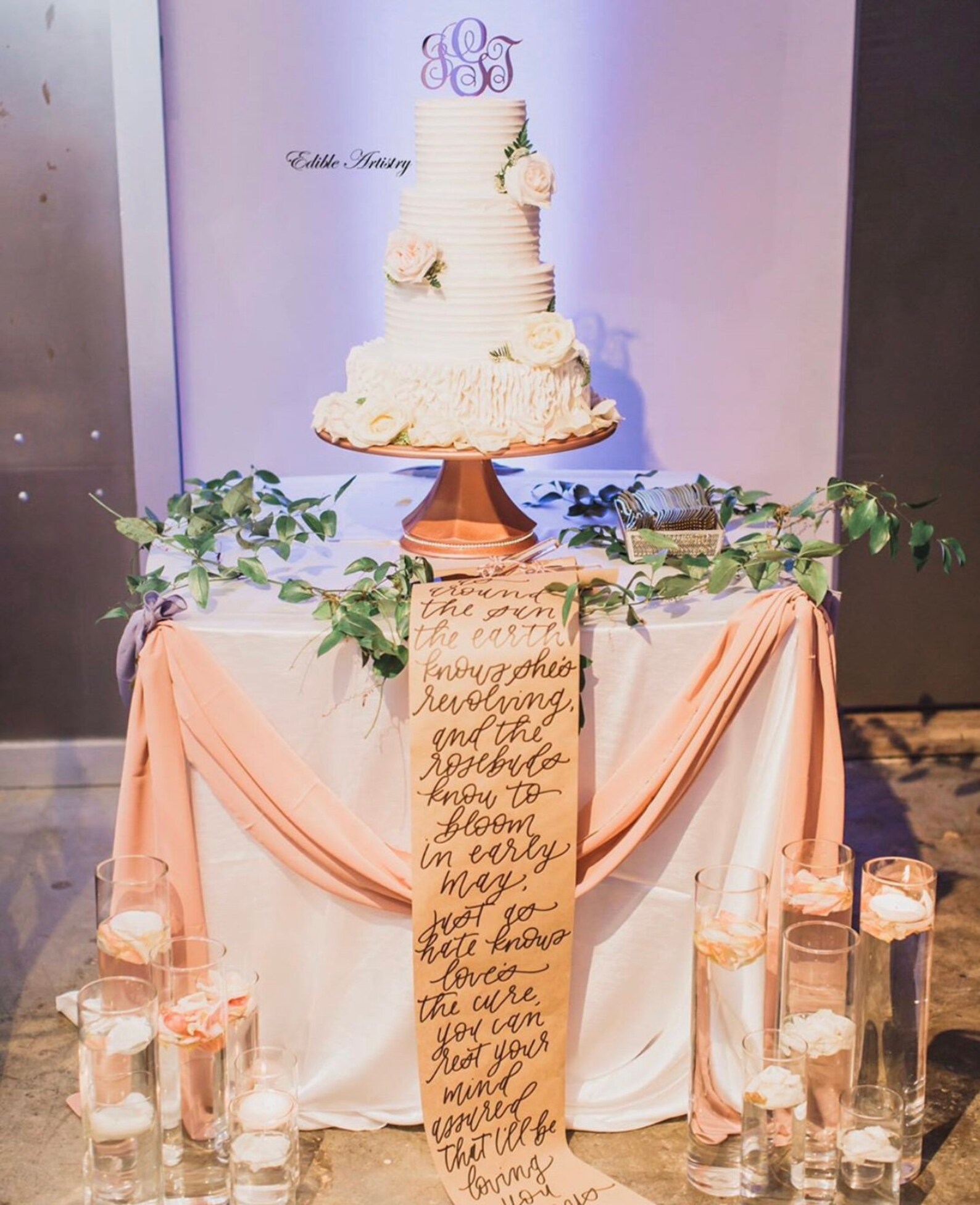 Custom Handlettered Calligraphy Kraft Paper Table Runner - Etsy Canada