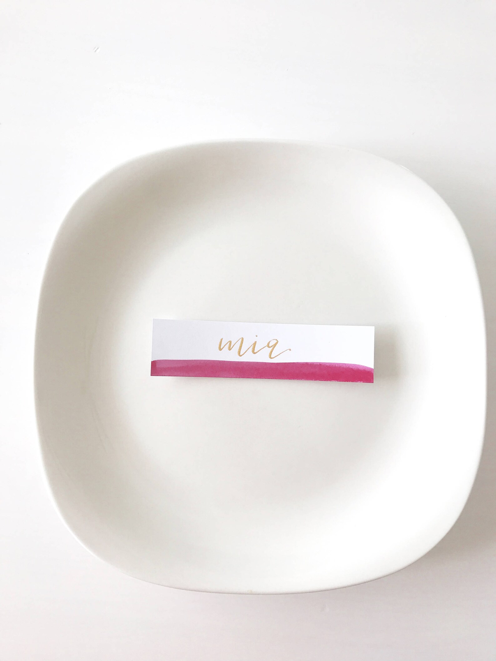 Lay Flat Mini Calligraphy Place Cards Modern Calligraphy | Etsy