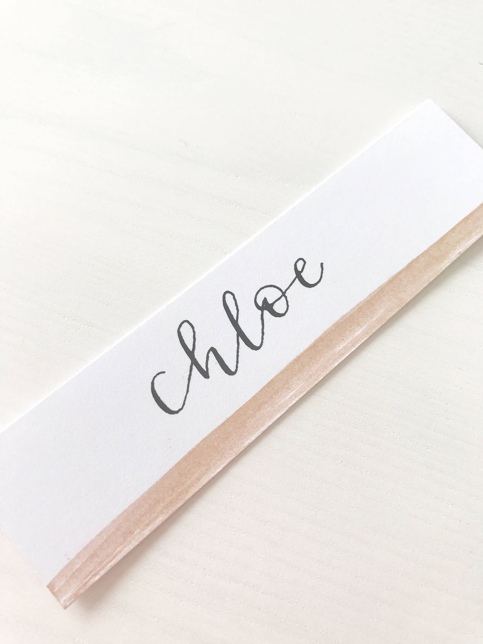 Lay Flat Mini Calligraphy Place Cards Modern Calligraphy | Etsy