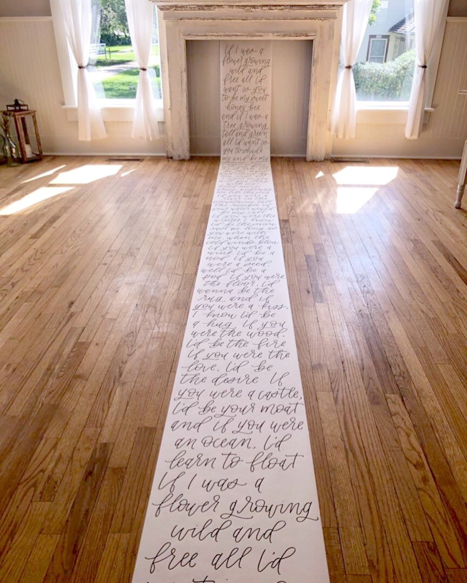 Handlettered Aisle Runner Wedding Aisle Runner Calligraphy - Etsy UK