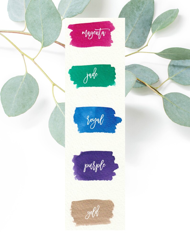 Lay Flat Mini Calligraphy Place Cards Modern Calligraphy | Etsy