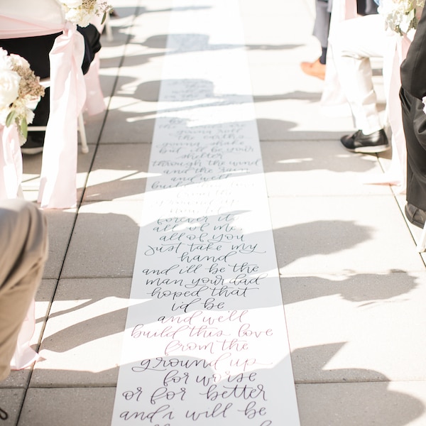 Custom Aisle Runner - Etsy