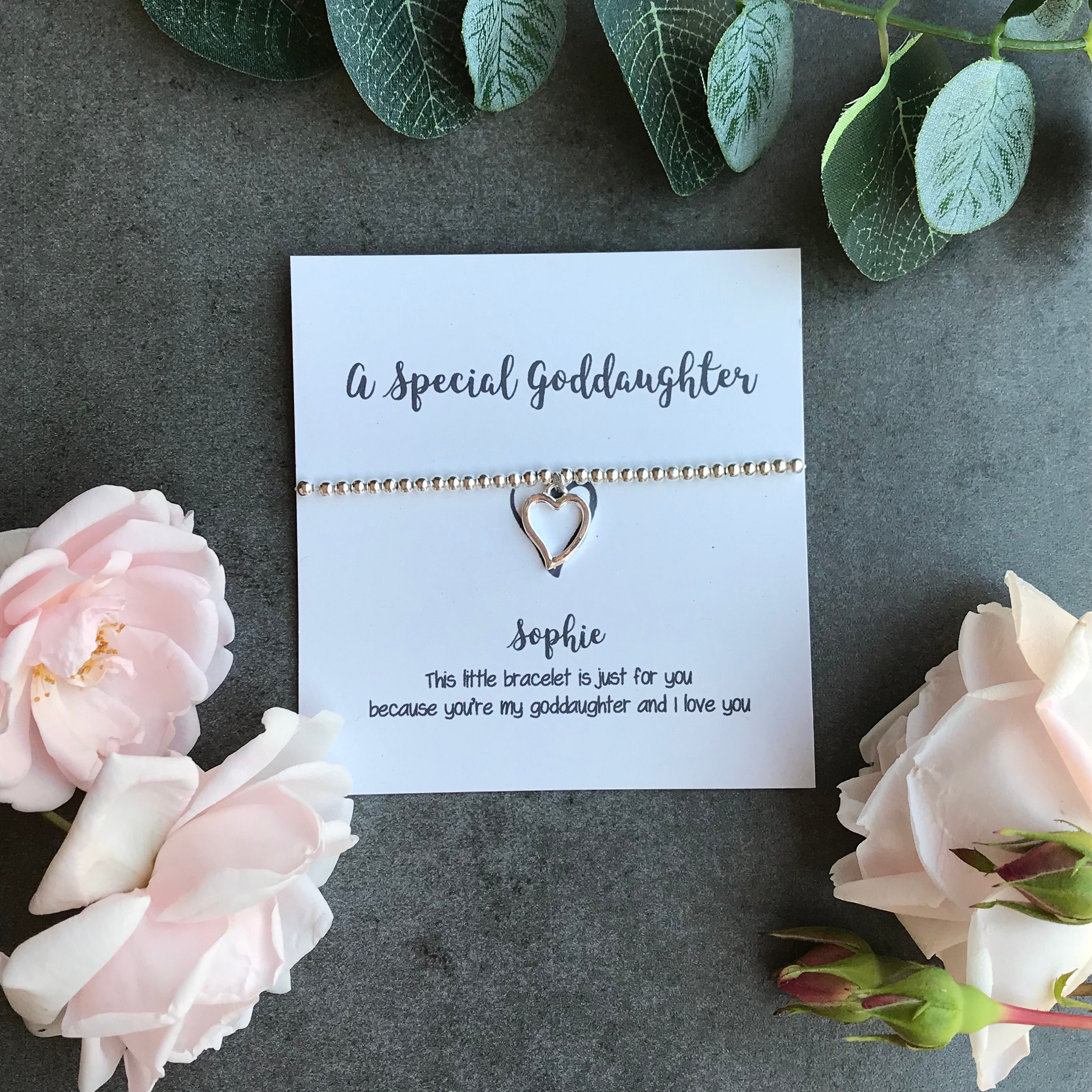 Goddaughter Charm Bracelet - Etsy