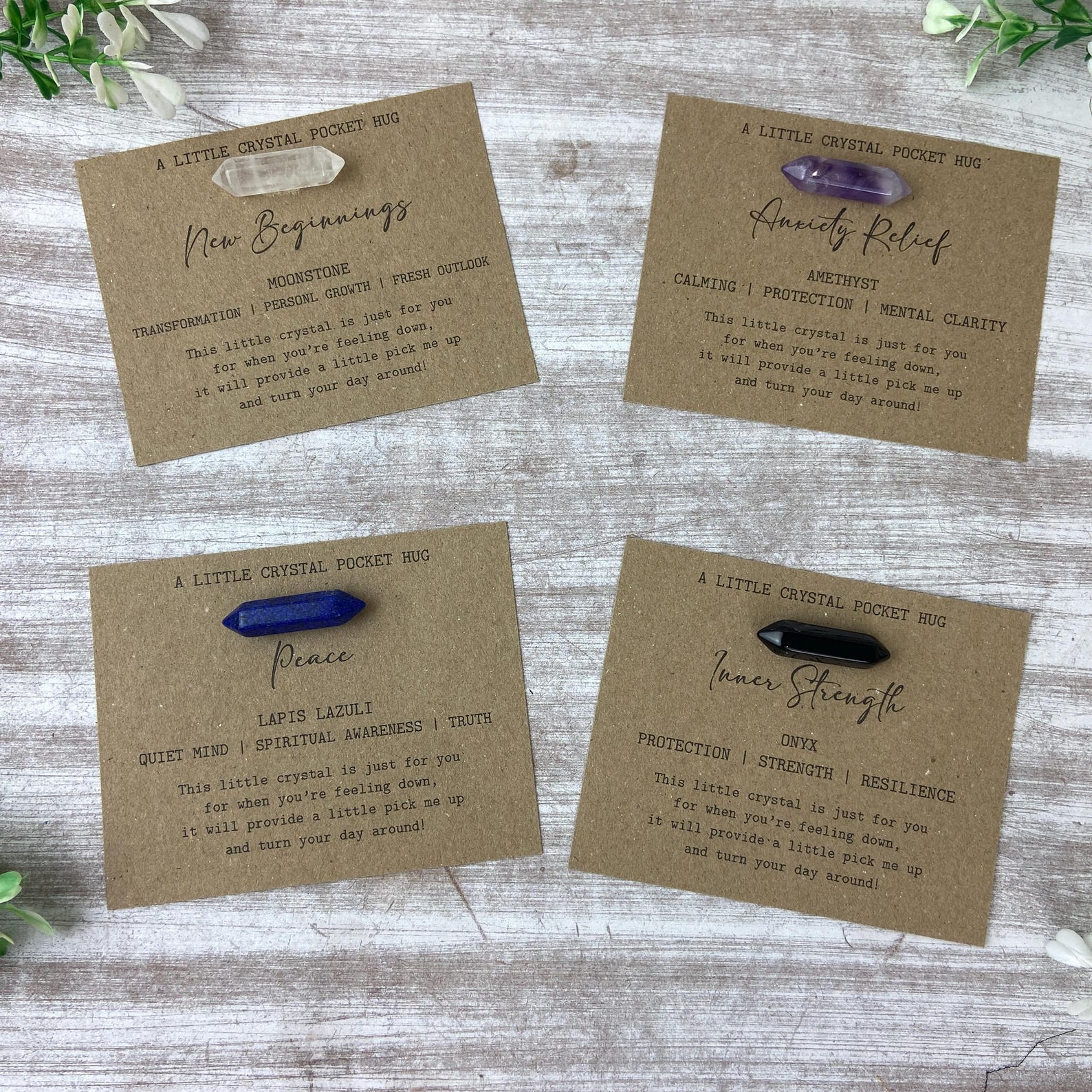 A Little Crystal Pocket Hug – Healing Stone Gift | Comfort Token ...
