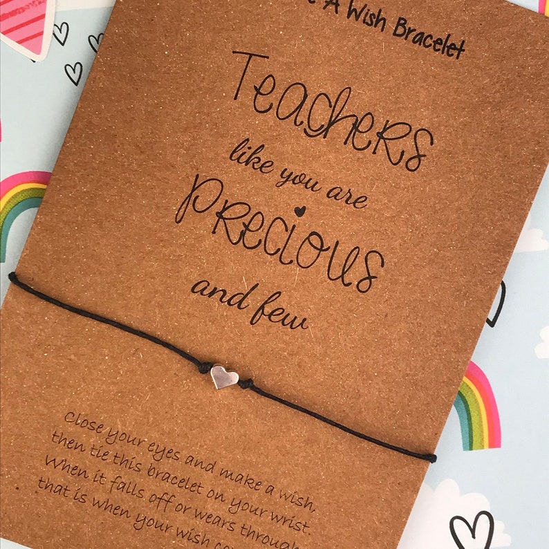 Teacher Gift Teacher Wish Bracelet Teaching Assistant Wish | Etsy