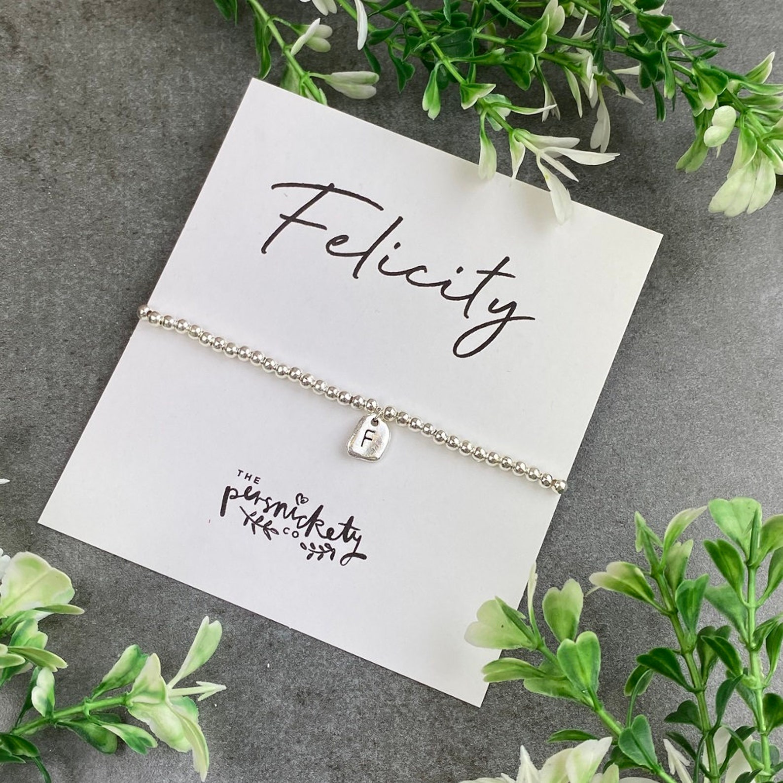 Initial Bracelet Custom Initial Bracelet Charm Bracelet | Etsy