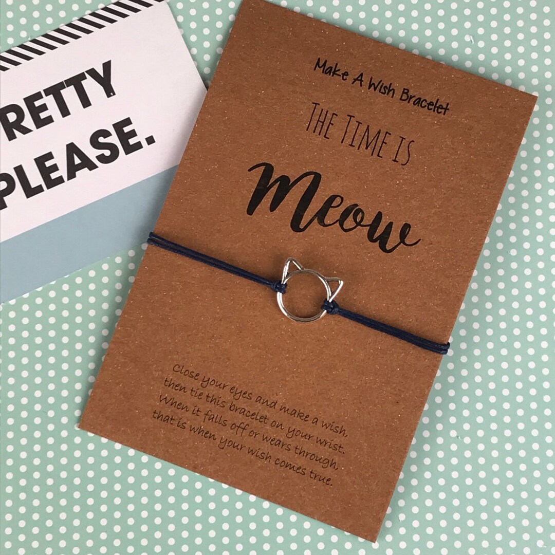 Cat Bracelet Cat Charm Bracelet Friendship Bracelet Cat - Etsy UK