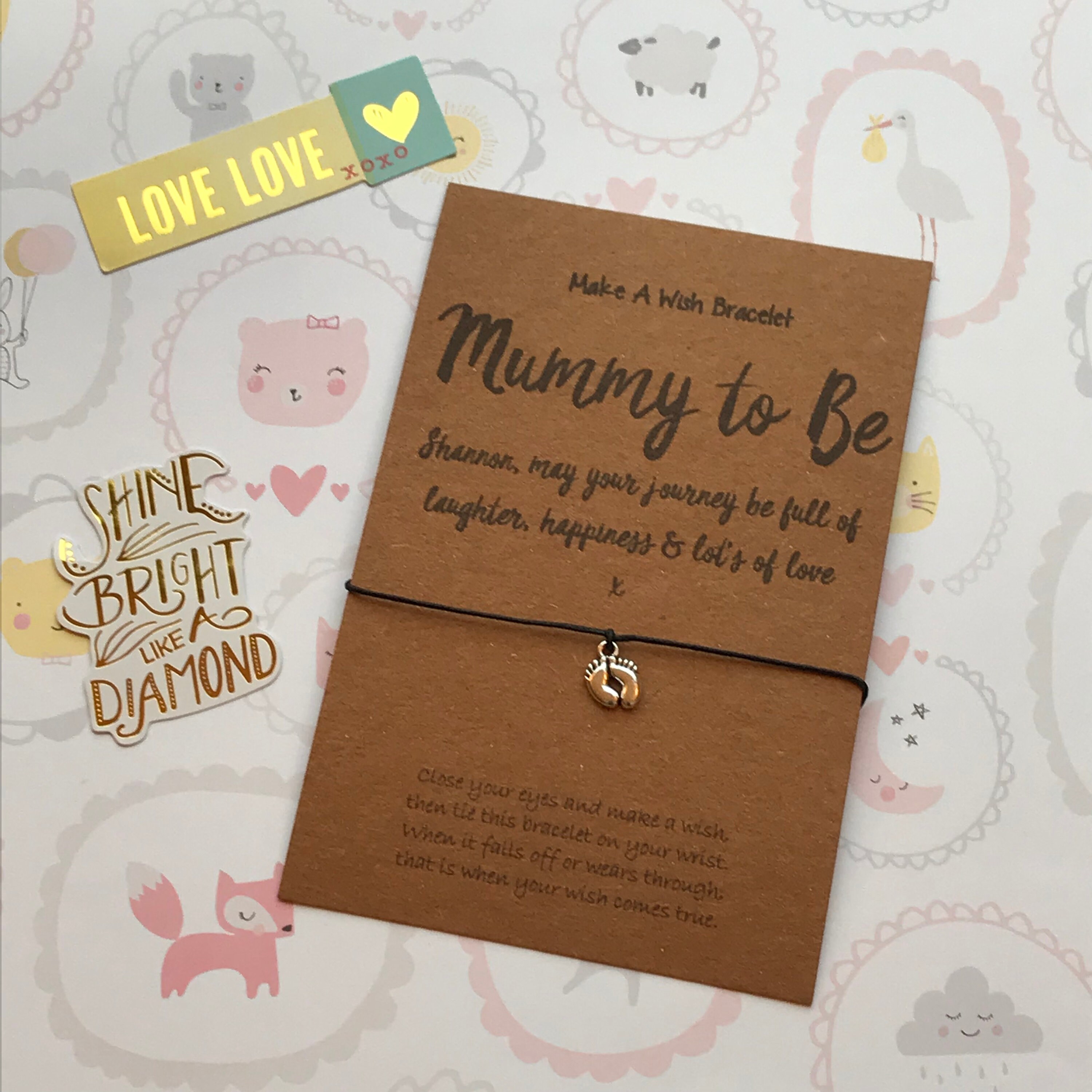 Charm BraceletWish Bracelet Mummy To Be New Mum Pregnancy | Etsy