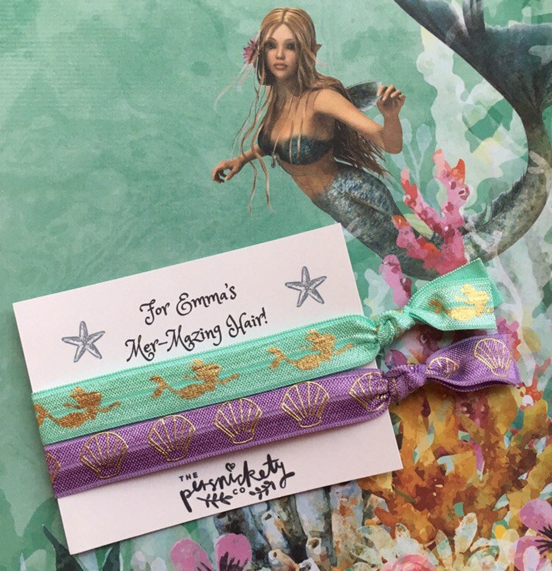 Mermaid Hair Tie, Hair Tie, Mer-mazing Hair! Elastic Hair Tie, Mermaid ...