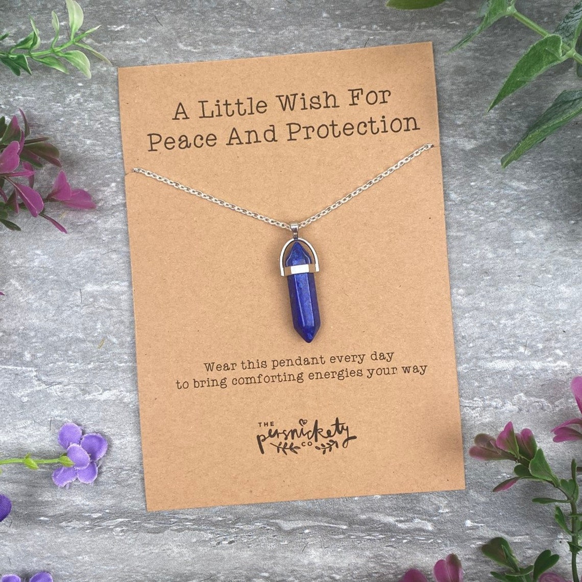 Crystal Necklace A Little Wish for Peace and Protection - Etsy