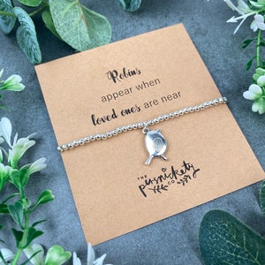 Robin Beaded Bracelet, Charm Bracelet, Robin, Robin Bracelet, Robins ...