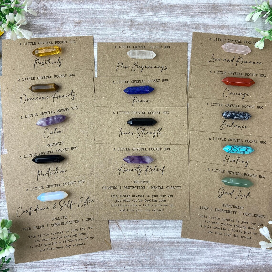 A Little Crystal Pocket Hug – Healing Stone Gift | Comfort Token ...