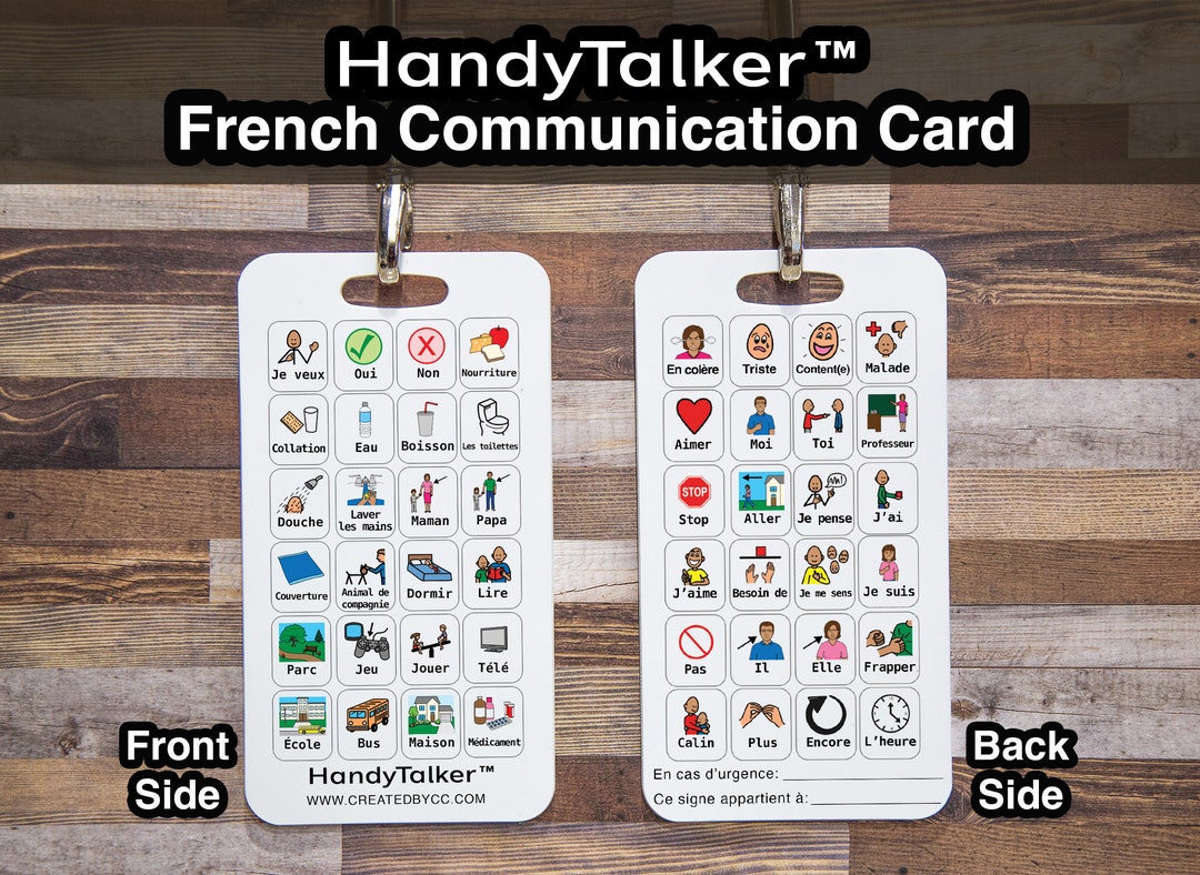 Handytalker® FRENCH- Help Your Non Verbal Kids Communicate in French ...
