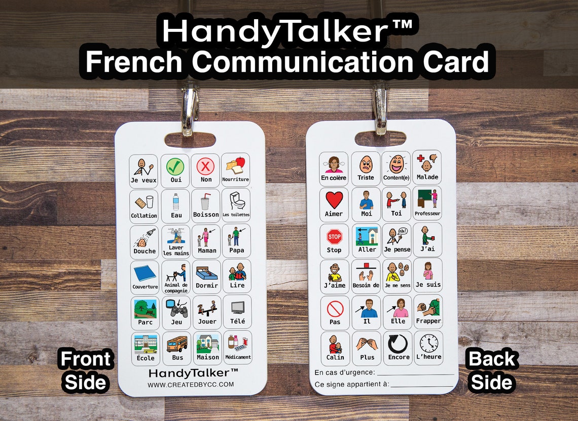 Handytalker™ FRENCH Help Your Non Verbal Kids Communicate in - Etsy